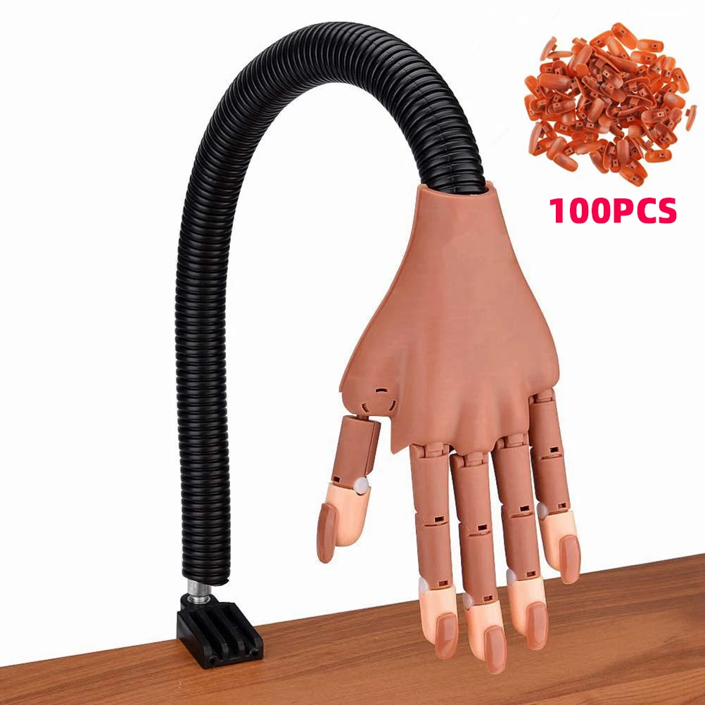 Practice-Hand-For-Acrylic-Nails-Adjustable-Flexible-Nail-Practice-Hands ...