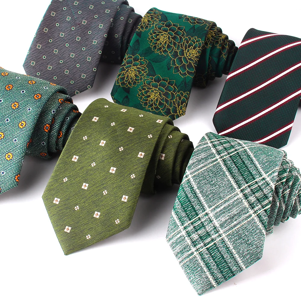 Green-Color-Neck-Ties-For-Men-Women-Plaid-Floral-Tie-Suits-Skinny-Ties ...