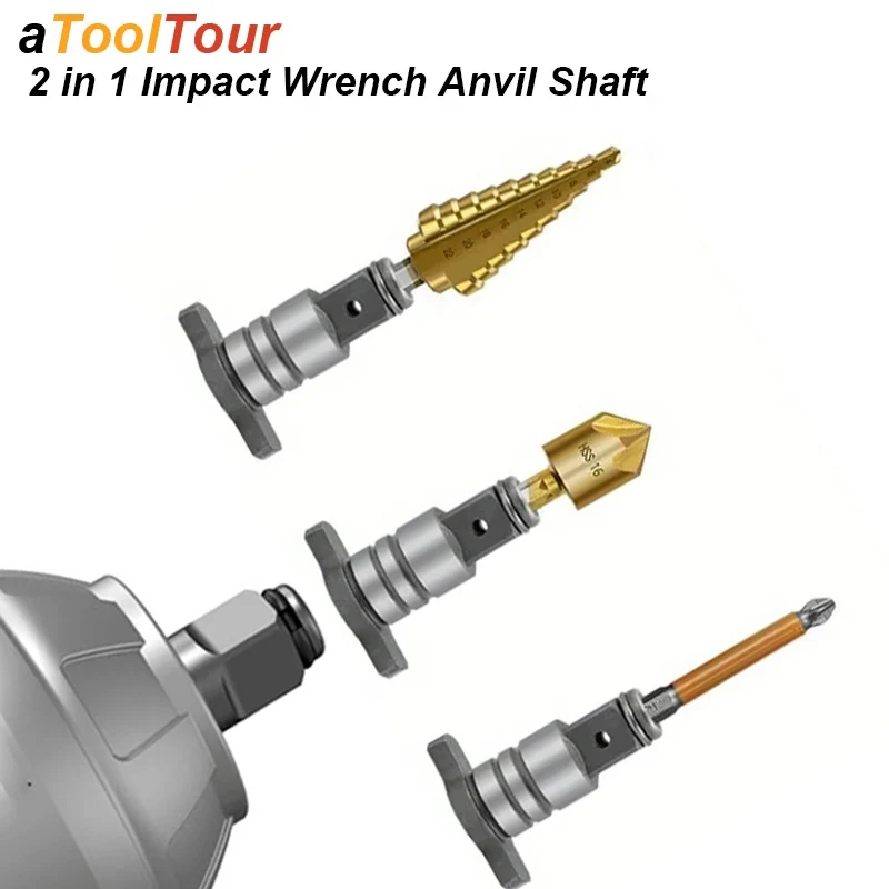 2-in-1-Electric-Impact-Wrench-Anvil-Adapter-Driver-Converter-Shaft ...