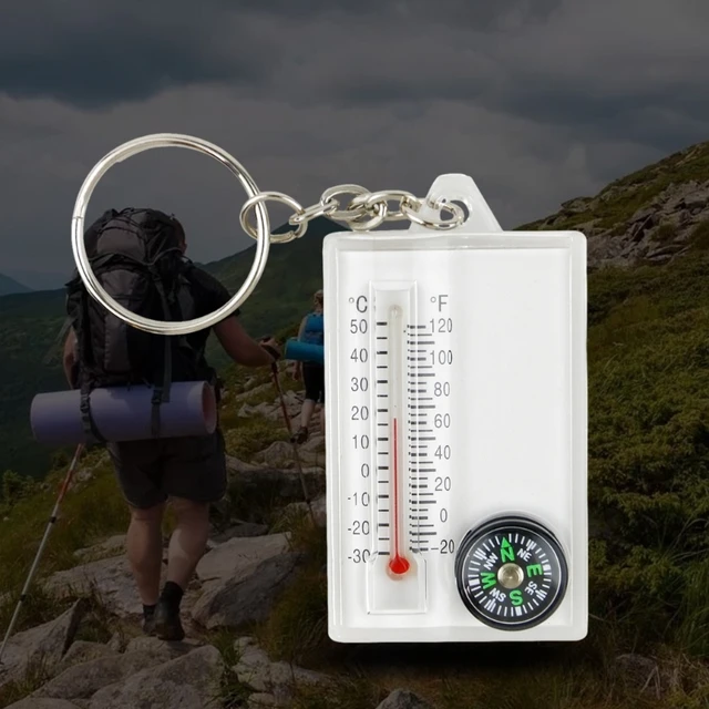 Mini Compasses Keyring Clip Keychain for Outdoor Hiking Camping ...