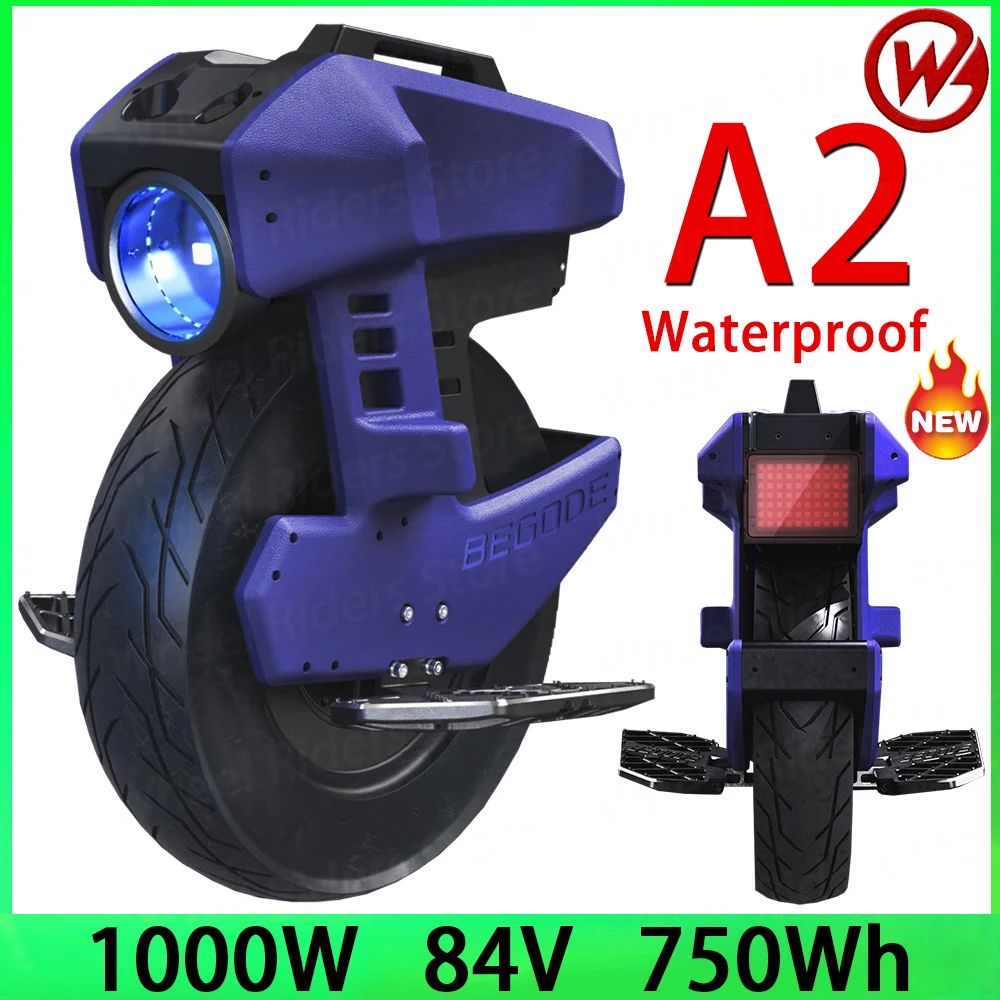 2023 NEW Begode A2 Electric Unicycle Gotway 84V 750Wh 1000W Begode A2 ...