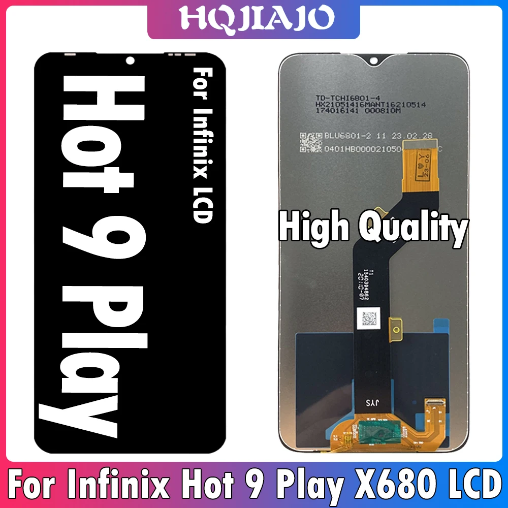 6.82inch Original For infinix Hot 9 Play LCD Display Touch Screen ...
