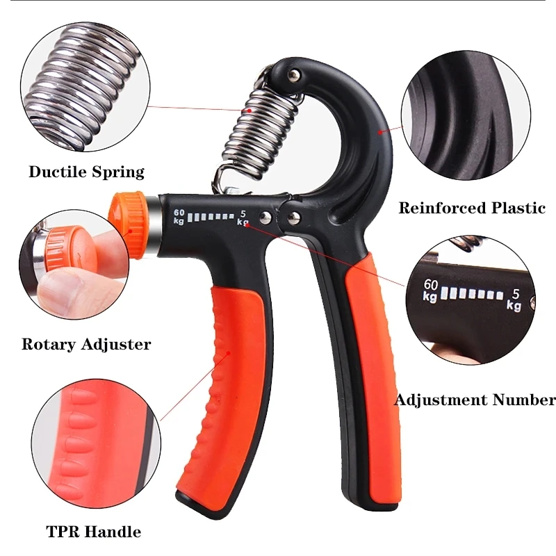Adjustable-R-Type-Hand-Grip-Strength-Exerciser-Strength-Exercise ...