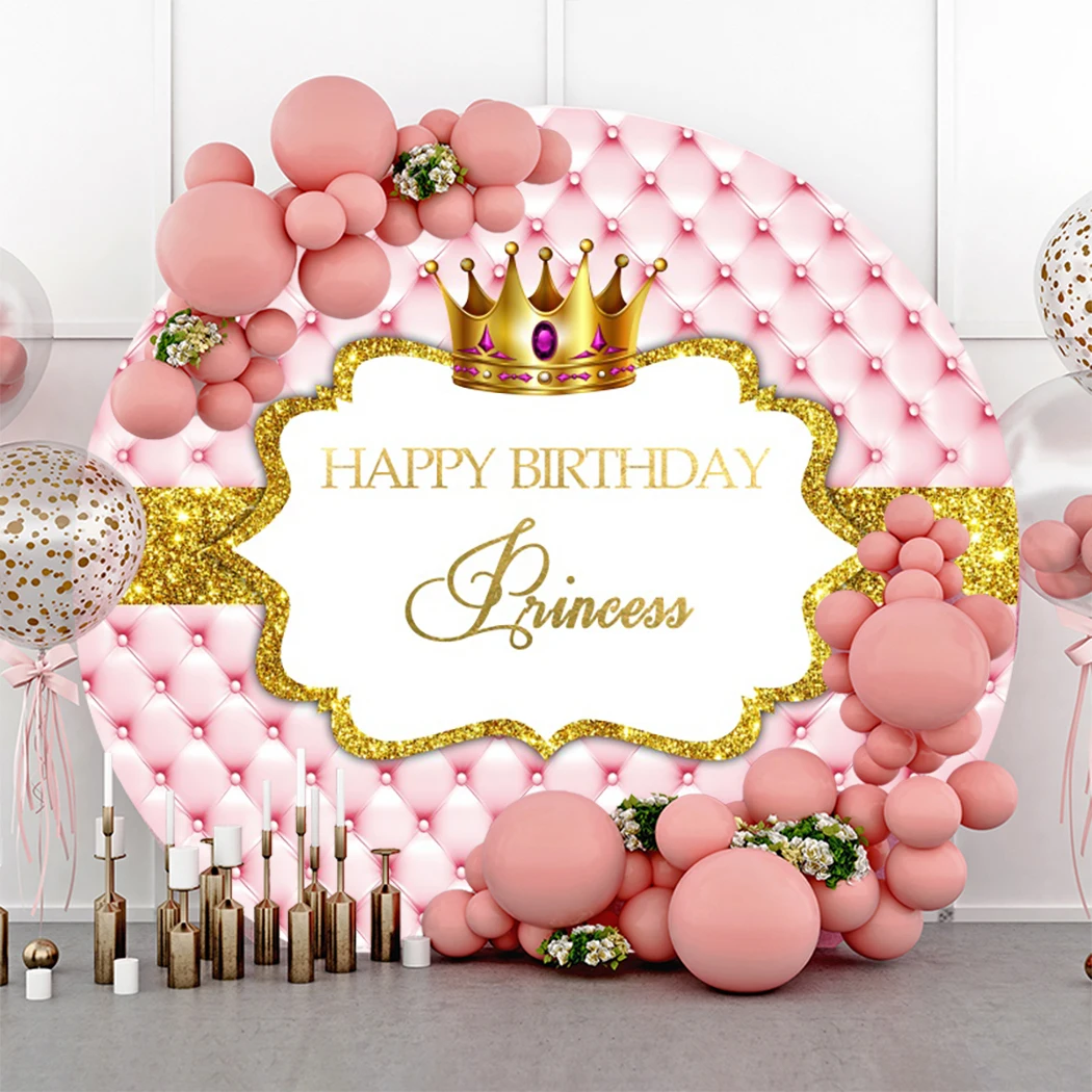 Pink Princess Crown Border