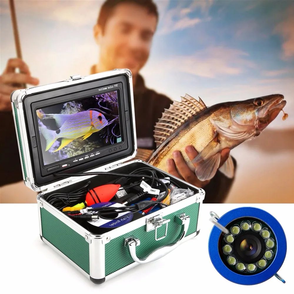 Portable Fish Depth Finder Water Handheld 7 Inch LCD Fish Finder ...