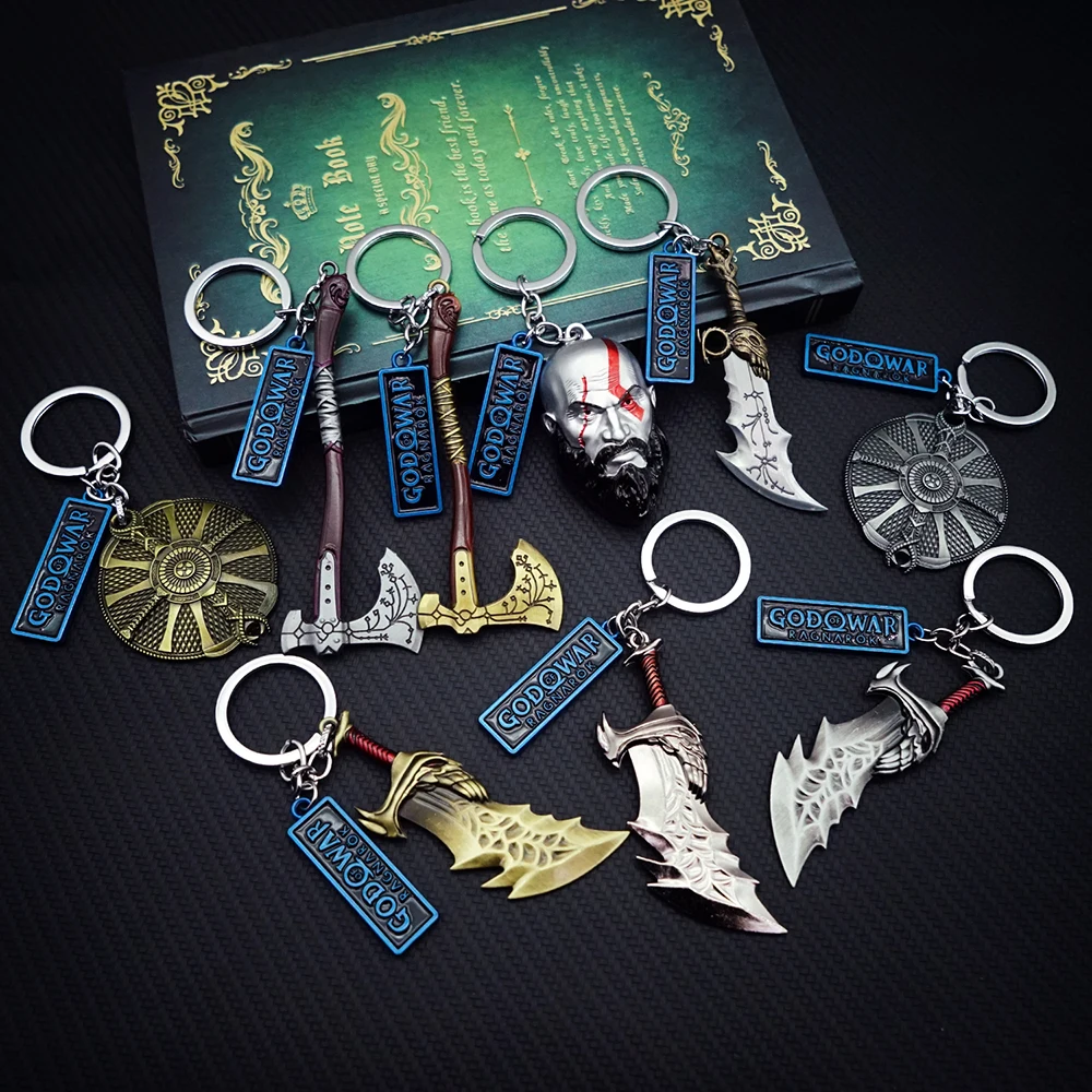 Game-God-of-War-Weapons-Keychain-Levitan-s-Axe-Key-Chain-for-Men ...