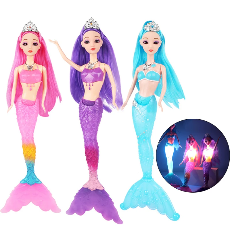 30cm New Fashionable Glowing Swimming Mermaid Princess Doll Girl Magic ...