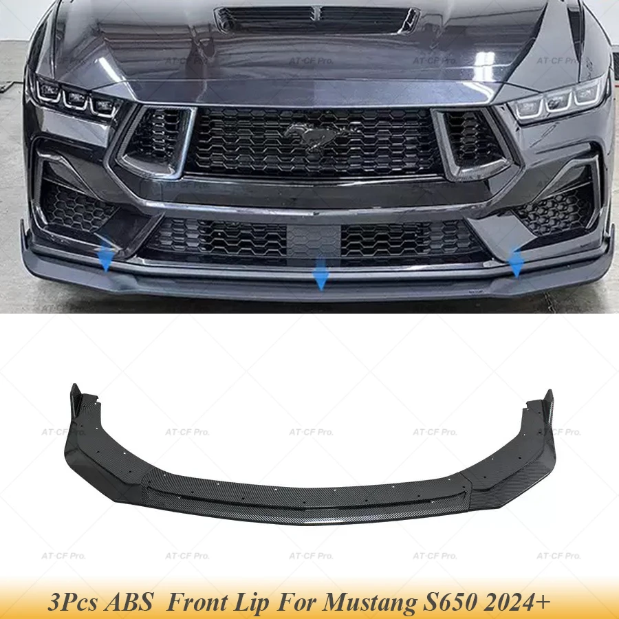 ABS Front Bumper Splitter Air Vent Spoiler Lip For Ford Mustang S650 GT ...
