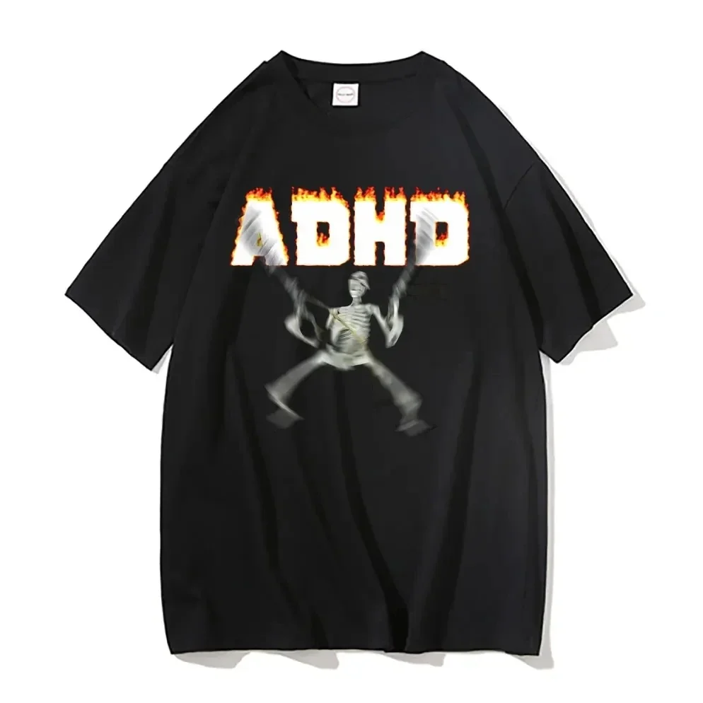 Adhd-Skeleton-Meme-T-shirts-Classic-Vintage-Humor-Horror-Funny-Skull-T ...