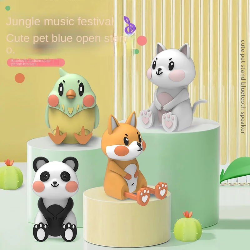 Cartoon-Animals-Bluetooth-Audio-Small-Mini-Cute-Panda-Fox-Bird-Cat ...