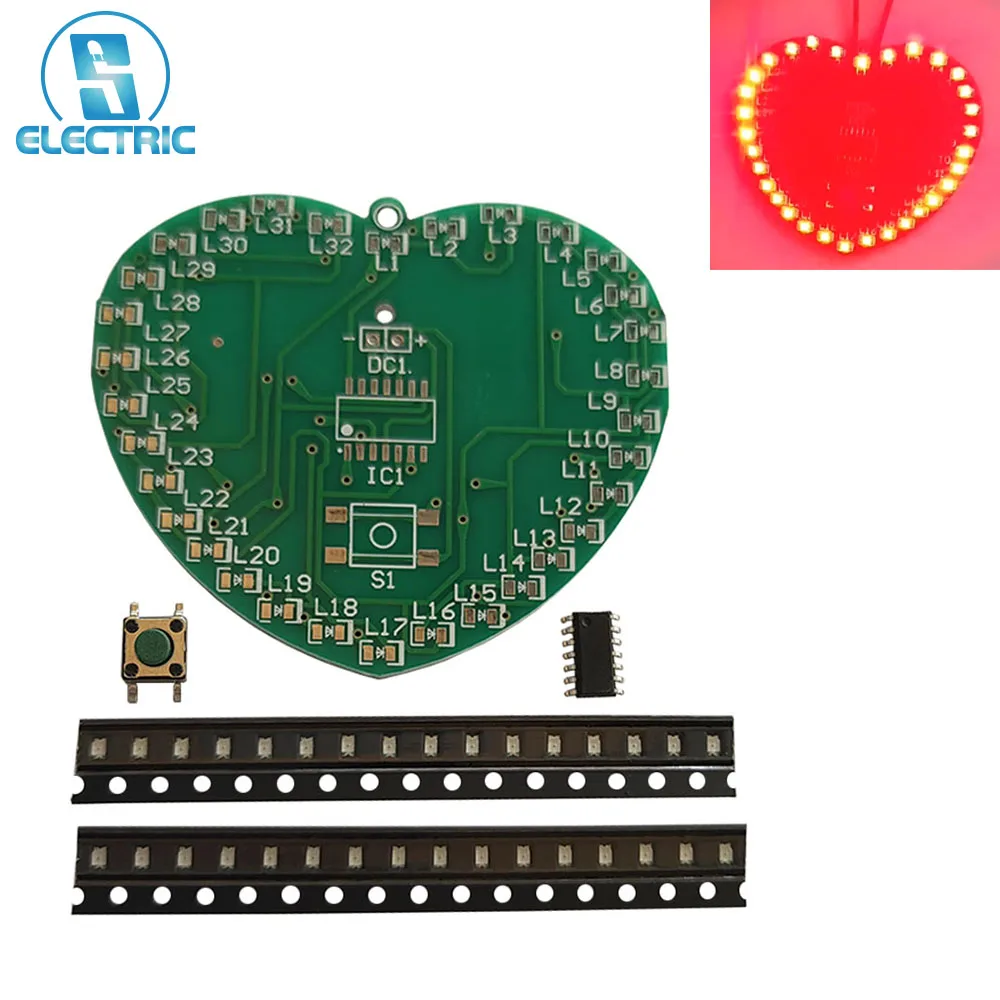DIY-LED-Microcontroller-Flashing-Light-Fun-Electronic-Production ...