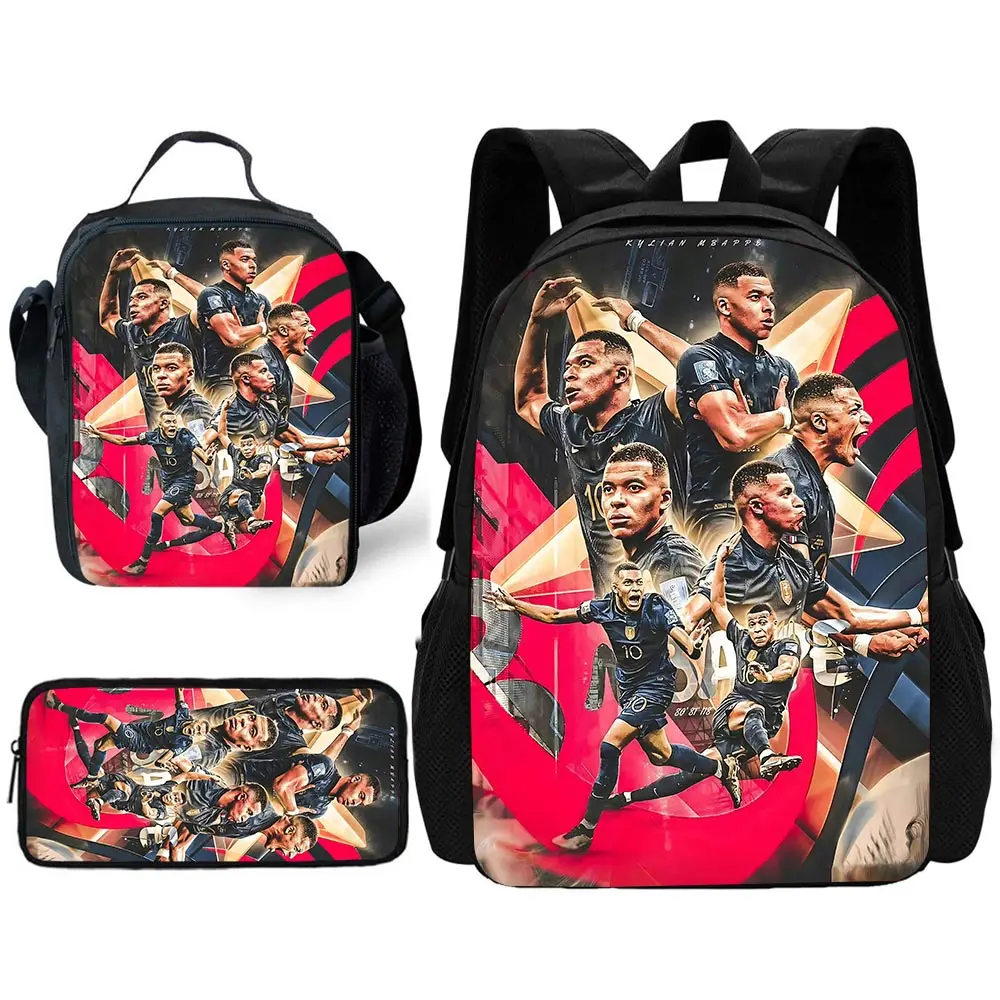 Football Child School Backpack with Lunch K-Kylians Bags ,Pencil Bags ...