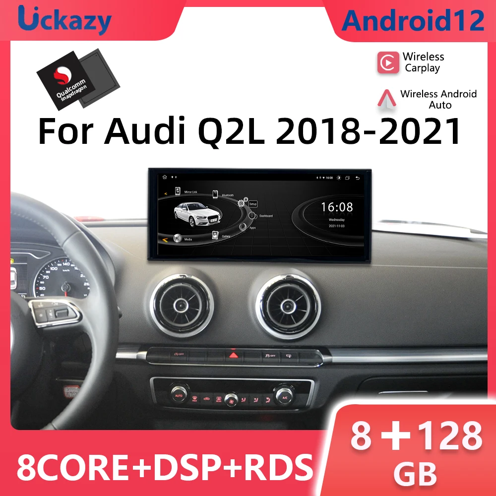 Qualcomm-Android-13-Auto-Wireless-Carplay-Car-Radio-For-Audi-Q2L-2019 ...