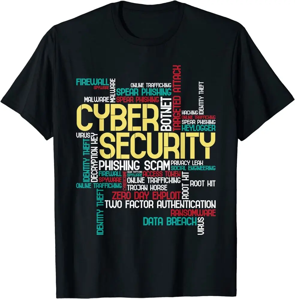 Cyber-Security-Camiseta-de-manga-corta-para-hombre-y-mujer-camisa-con ...