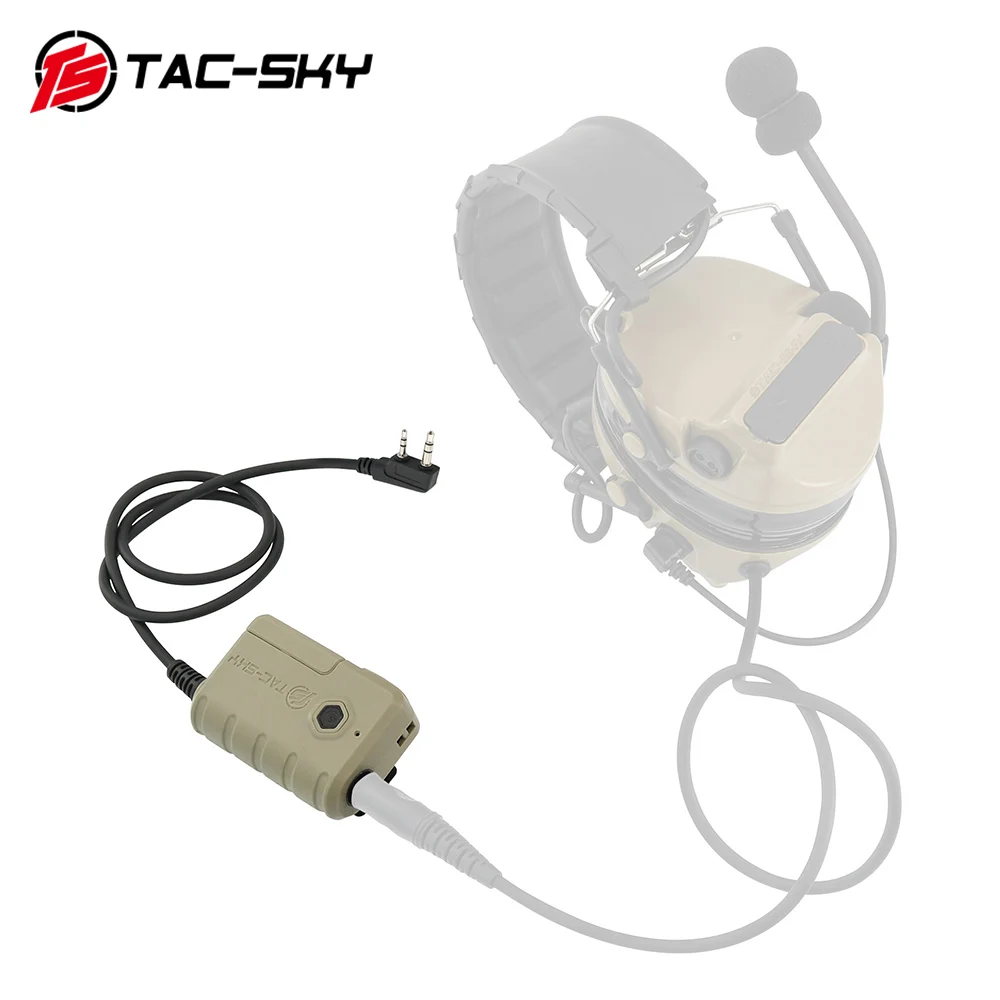 TS-TAC-SKY-Tactical-Headset-Cable-PTT-Adapter-7-0mm-Plug-with-Bluetooth ...