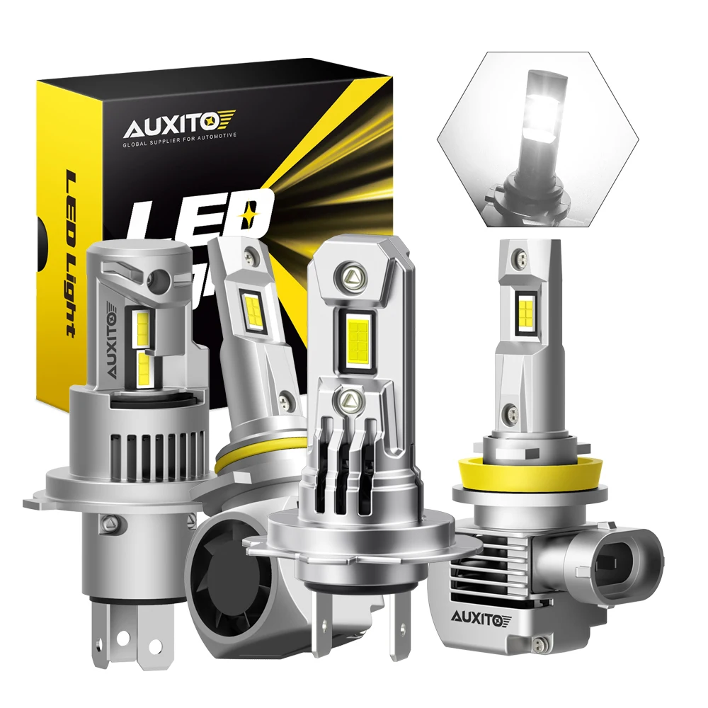 AUXITO 2x Turbo H11 H8 9005 HB3 LED Headlamp Bulb H4 H7 H13 9012 9006 ...