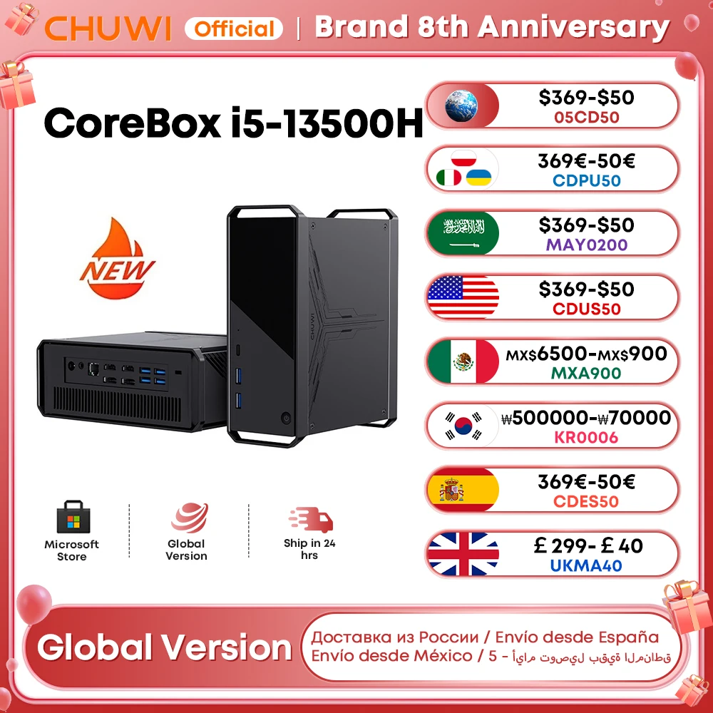 CHUWI-CoreBox-5th-Intel-Core-i5-13500H-Gaming-PC-Intel-UHD-Graphics-8K ...