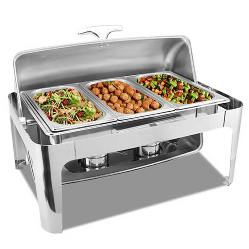 Meja-Makan-Malam-Chauffe-Nourriture-Chaffers-Buffet-Pemanas-Makanan ...