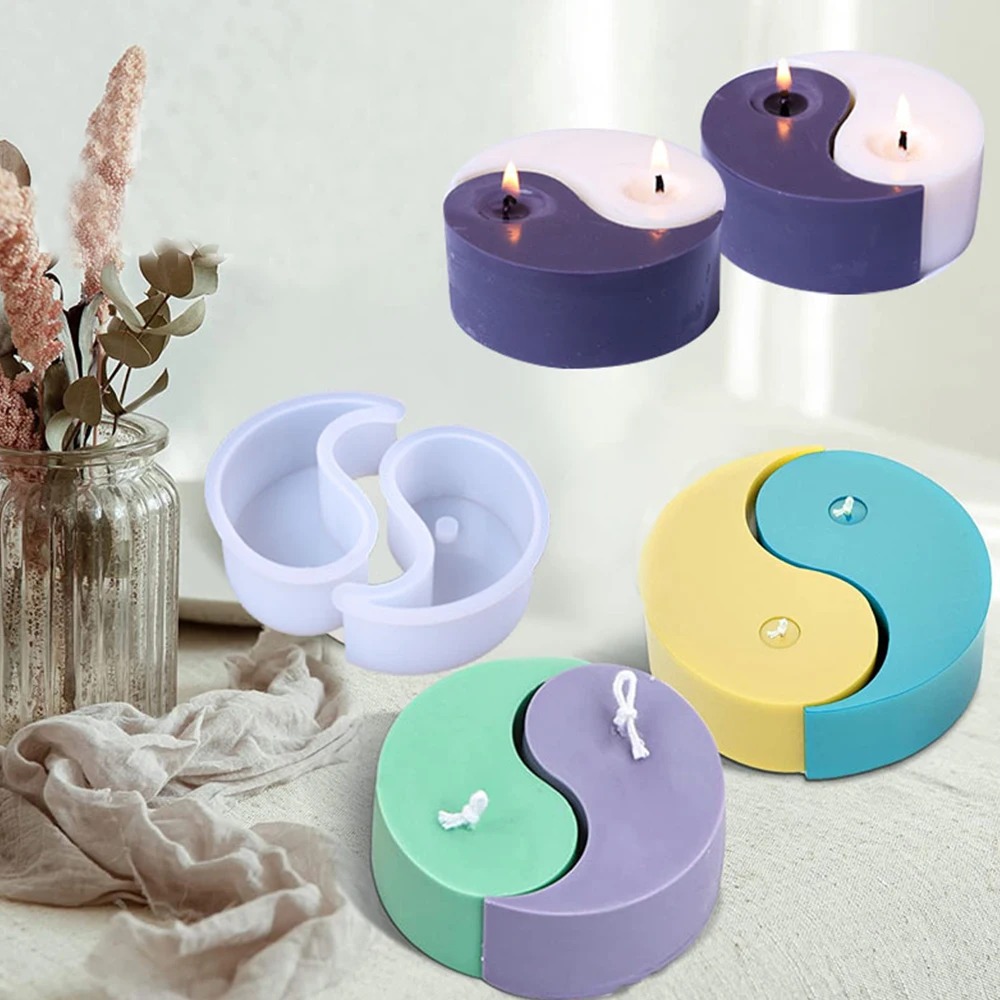 Meia-Lua-Em-Forma-De-Silicone-Molde-De-Vela-M-veis-Para-Casa-Decora-es ...