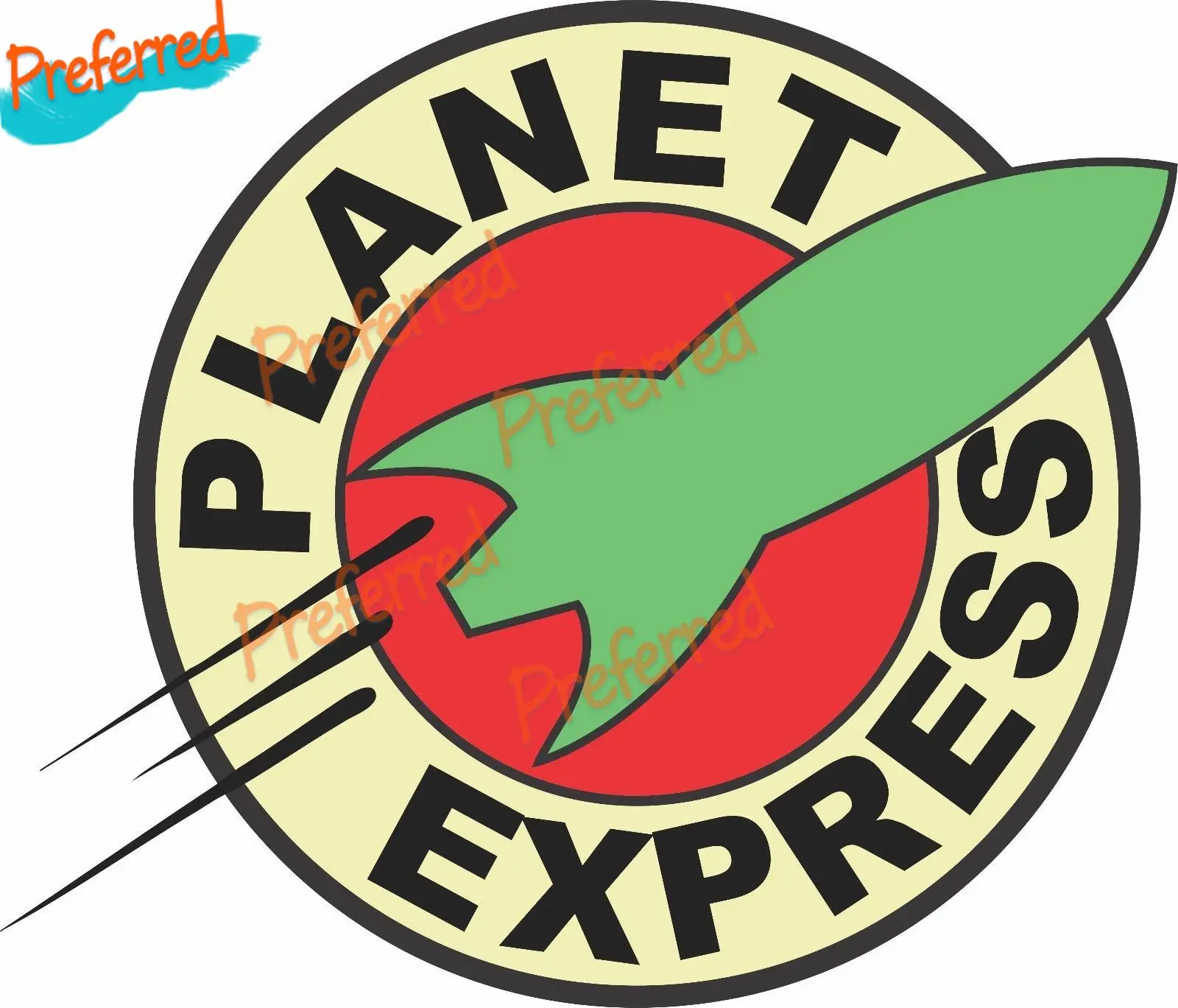 Creative Car Sticker Planet Express Logo Vinyl Decal Bumper Sticker ...