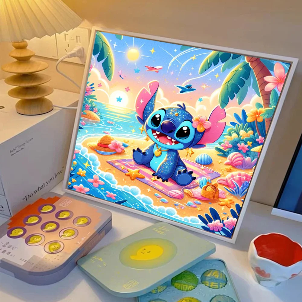 Disney-Stitch-Cartoon-Diamond-Painting-Sunset-Full-Round-Square-Diamond ...
