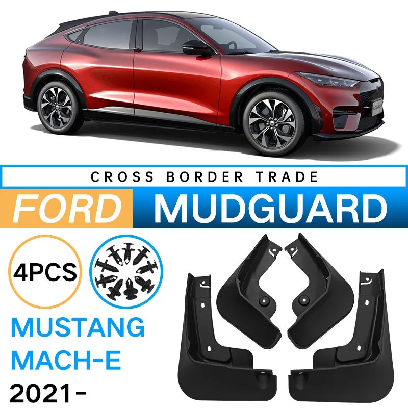 New 4Pcs Mud Flaps for Ford Mustang Mach-E 2021 2022 Mudguards Splash ...