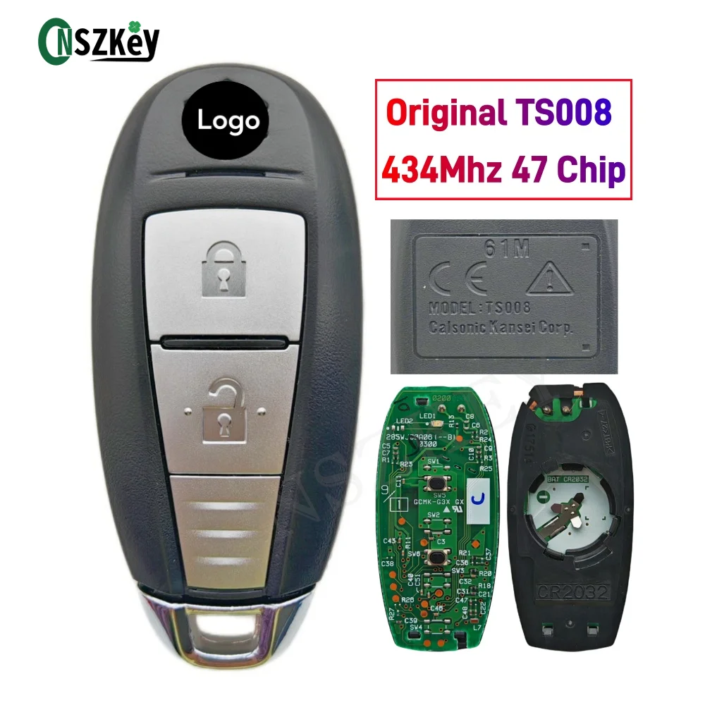 CNSZKEY-OEM-TS008-434Mhz-FSK-47-HITAG3-7952-Chip-Smart-Remote-Key-FOB ...