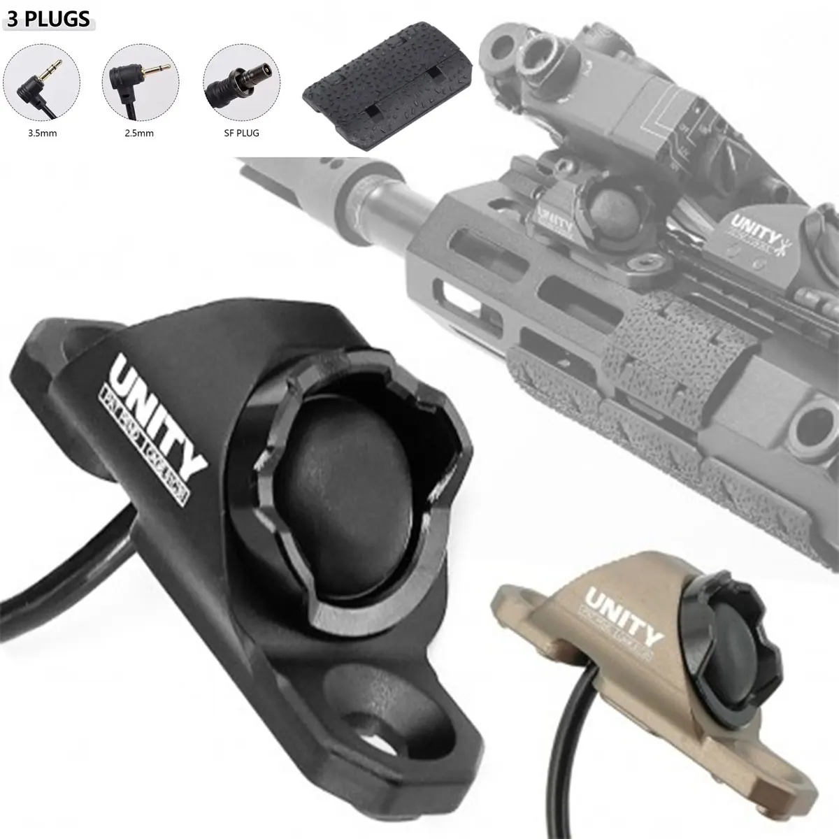 Tactical Unity ModButton Light Switch Mount Remote Dual Pressure MLOK ...
