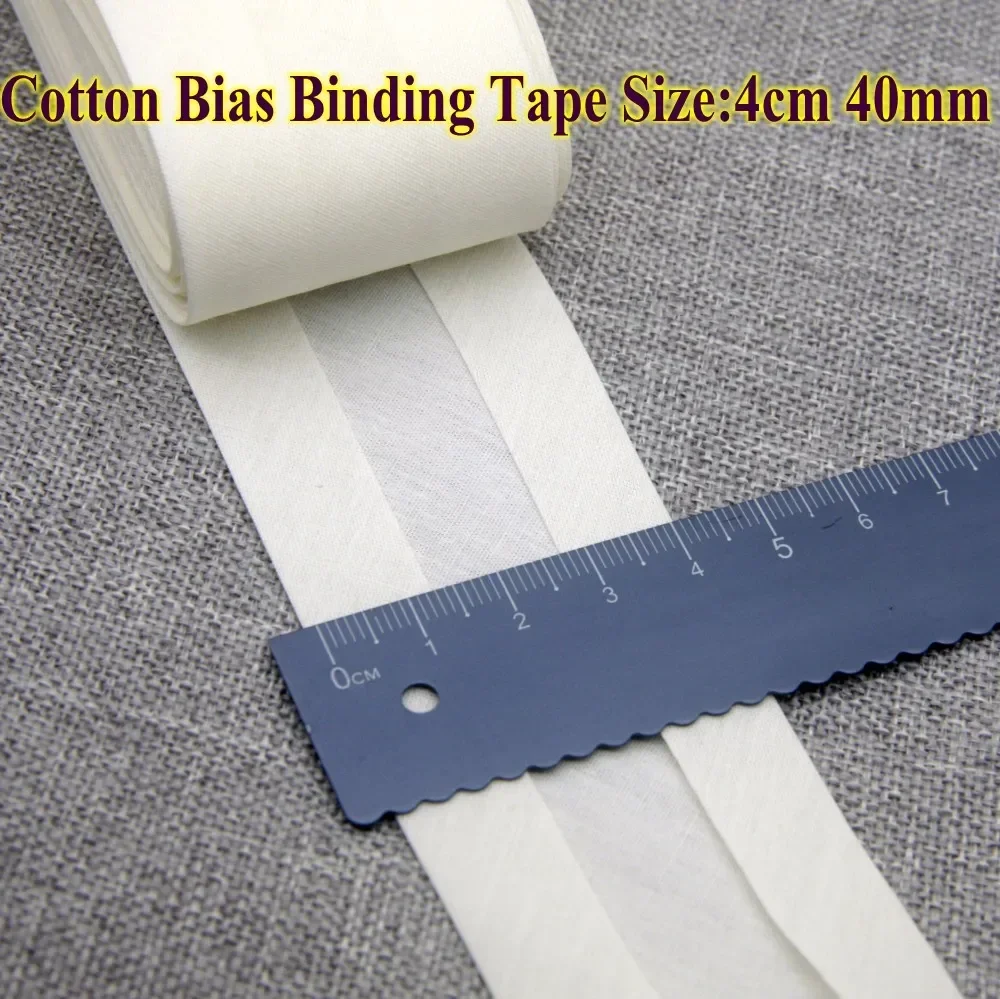Cotton-Bias-Binding-Tape-Size-4cm-40mm-5-Meters-Super-Wide-Fold-Tape ...