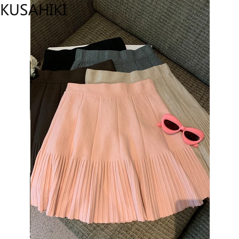 KUSAHIKI-Spicy-Girl-Fashion-Knitted-Skirts-Womens-Autumn-Winter ...