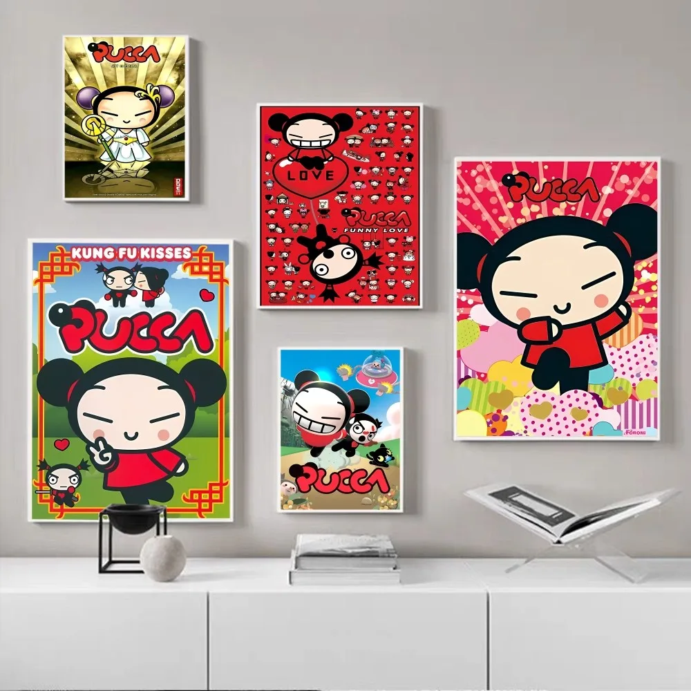 Cute-Cartoon-P-Pucca-Poster-Sticky-HD-Quality-Wall-Art-Retro-Posters ...