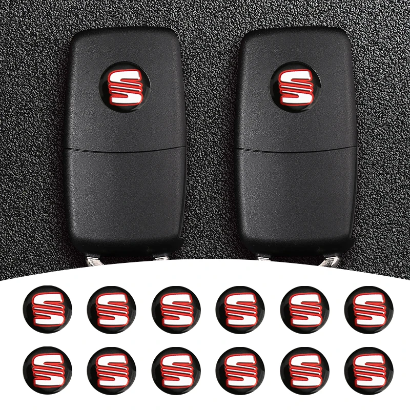 5Pcs Aluminum Car Remote Key Stickers Auto Emblem Badge Accessories For ...