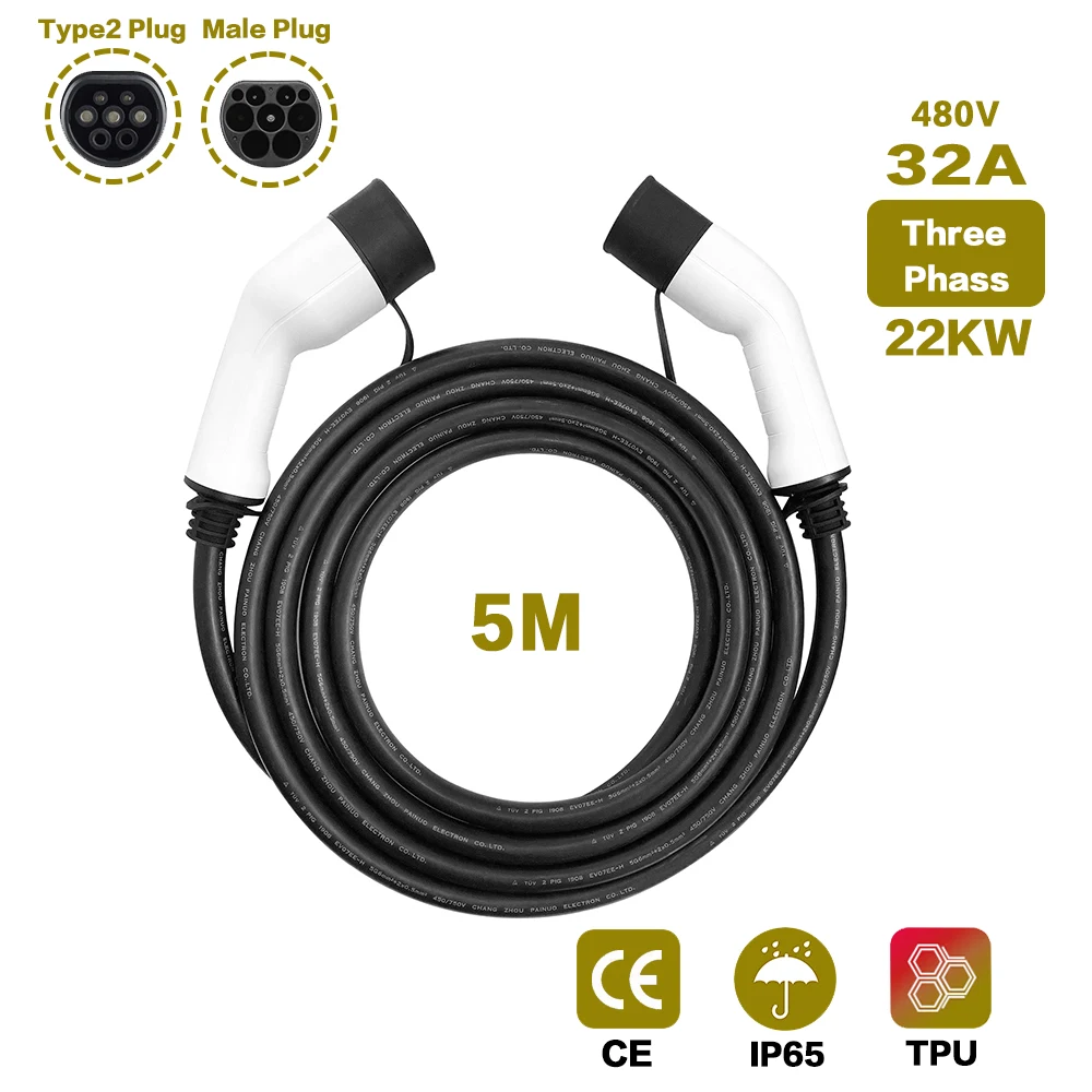 Electric Car Charger Ev Charging Cable 16a-32a Single-phase Three-phase ...