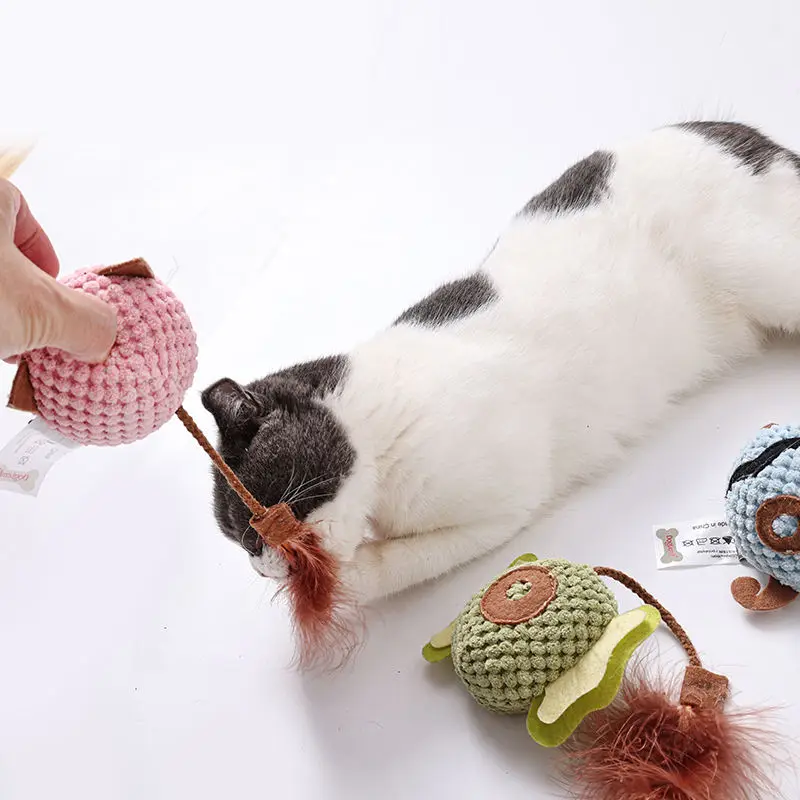 Catnip-Interesting-Interactive-Plush-Cat-Teaser-Toy-With-Catnip-soft ...