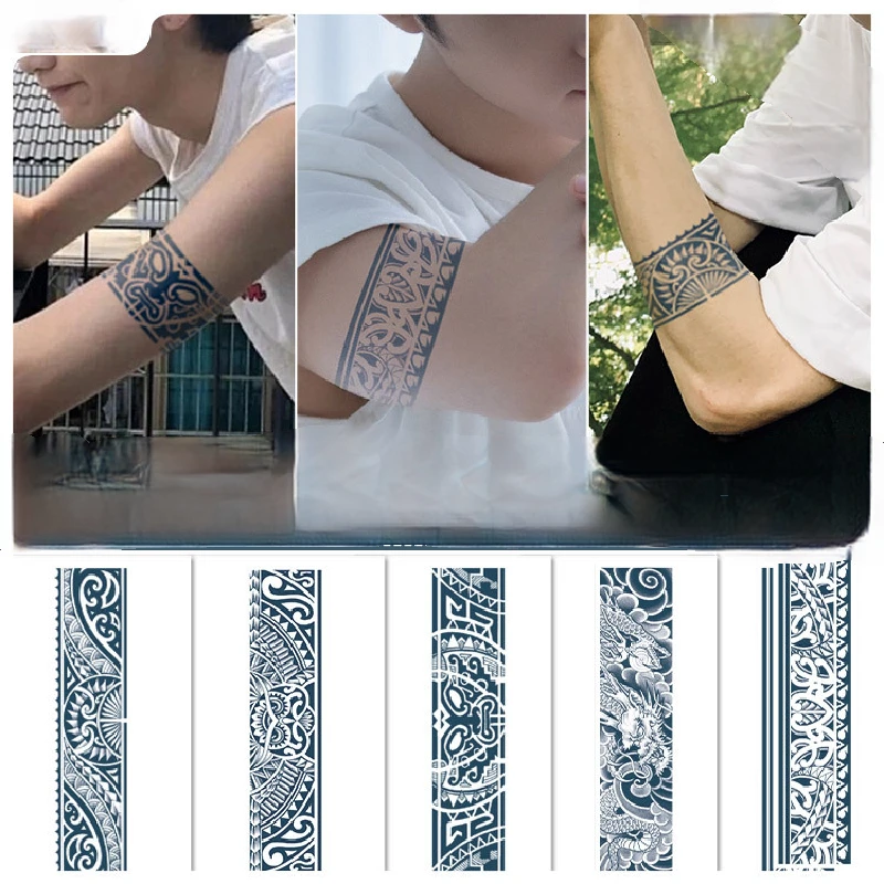 Size:63*240cm 2023 New Semi Permanent Herbal Juice Armband Tattoo ...