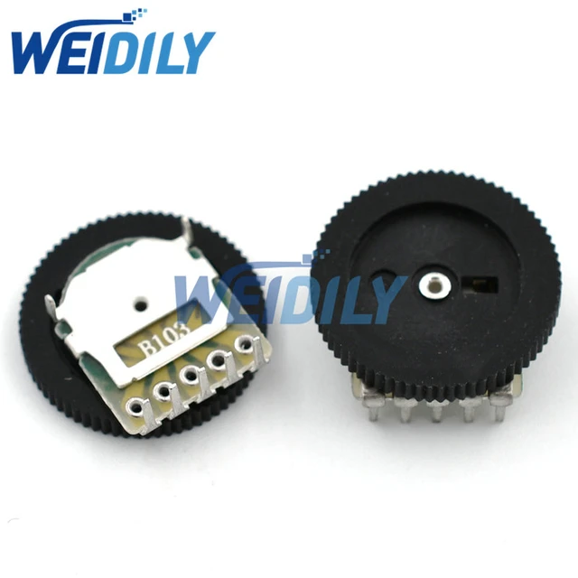B103 Volume Control Uxcell 5-Pack 10K Ohm Stereo Volume Control Wheel ...