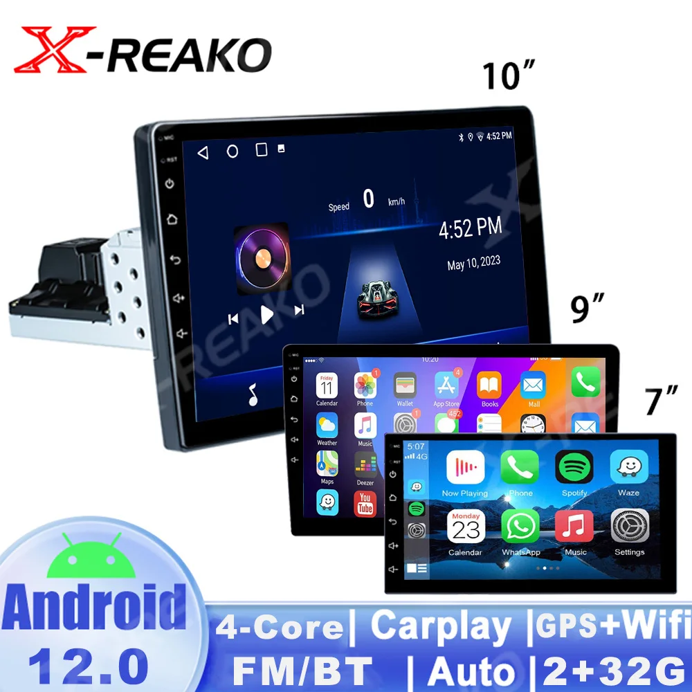 X-REAKO-2-32G-Car-Radio-Android-12-Wireless-Carplay-Auto-7-9-10-Inch ...