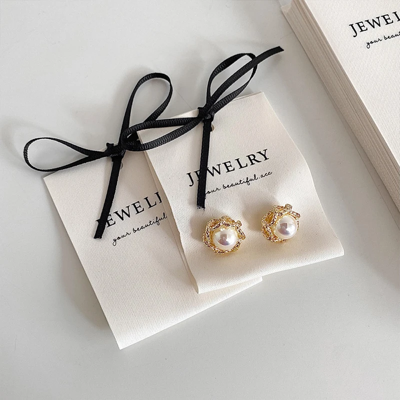 10pcs-Luxury-Jewelry-Packaging-Card-Label-Tag-Bow-Fabric-DIY-Handmade ...