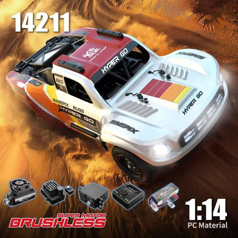Mjx Hyper Go 14211 Brushless Rc Car Metal Gear Servo Full Scale 45a Esc ...