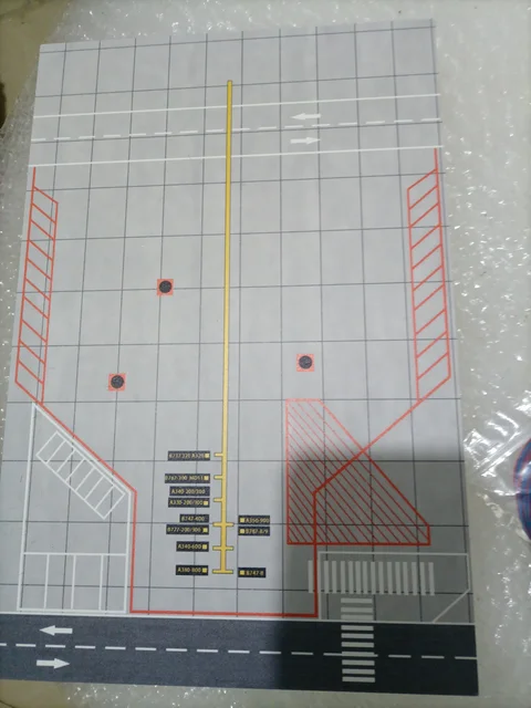 1pc 1:400 PVC Airport Passenger Aircraft Runway Model Toys Parking ...