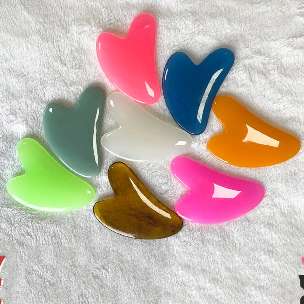 1PC-Heart-Shape-Resin-Gua-Sha-Skin-Scraping-Massage-Board-Gua-Shua-for ...