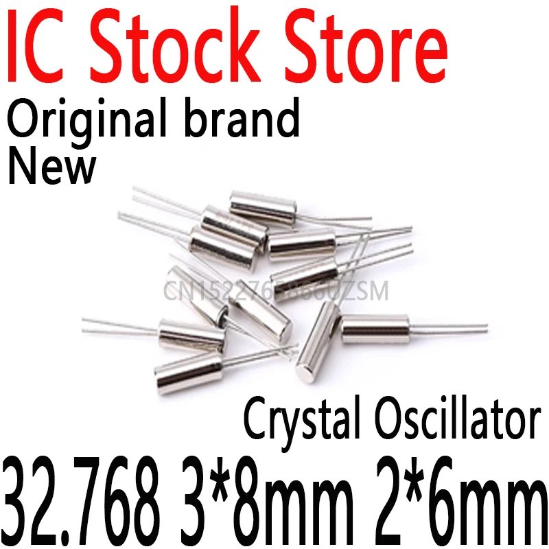 50PCS-32-768-Crystal-Oscillator-Series-Kits-12-5PF-6PF-Cylindrical-Passive-Quartz-Crystal ...