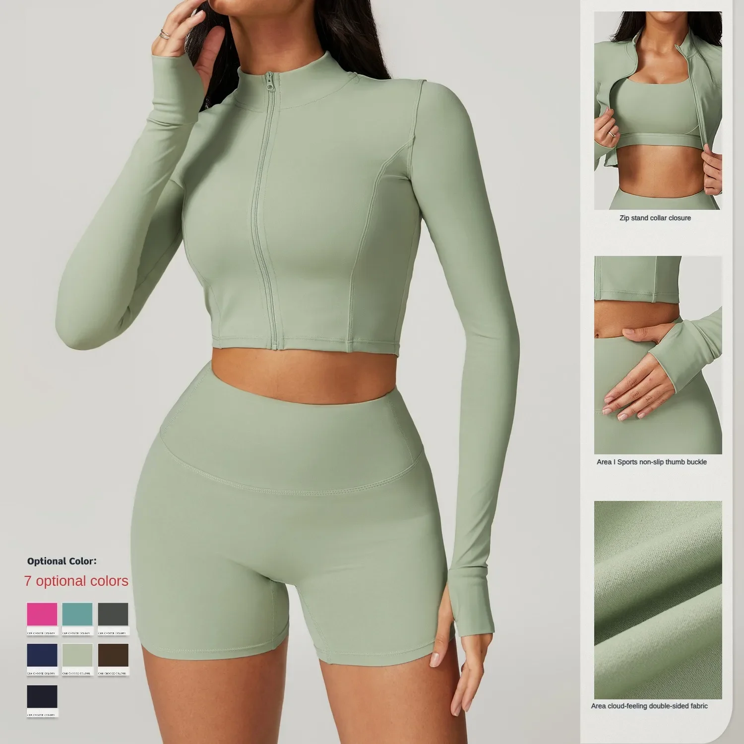 Zen-Rhyme-Ropa-deportiva-de-manga-larga-para-mujer-prenda-ajustada-con ...