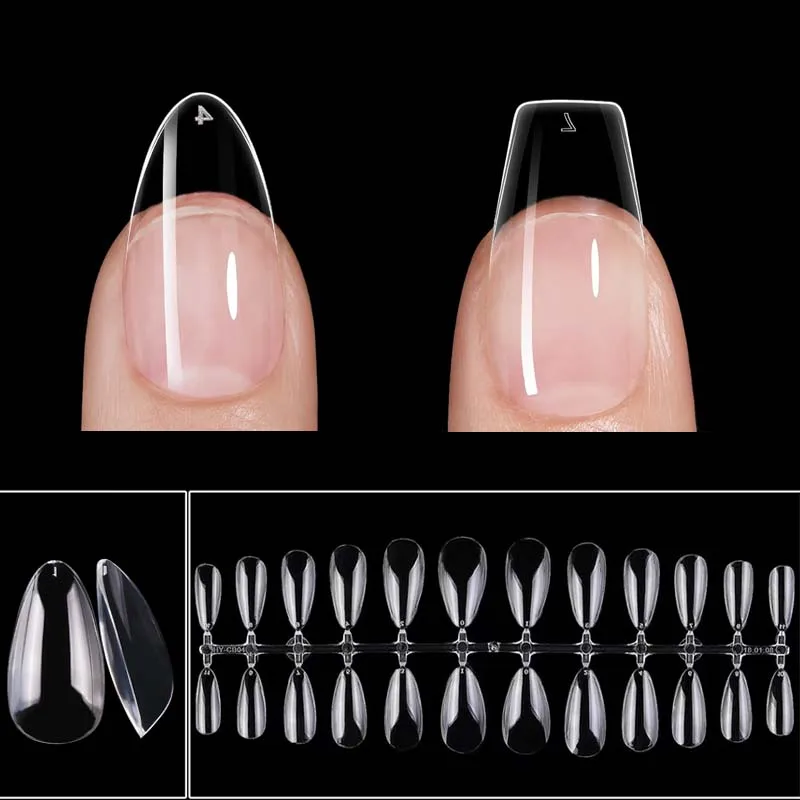 120Pcs-American-False-Nail-X-Capsule-Gel-Tips-For-Extension-System-Fake ...