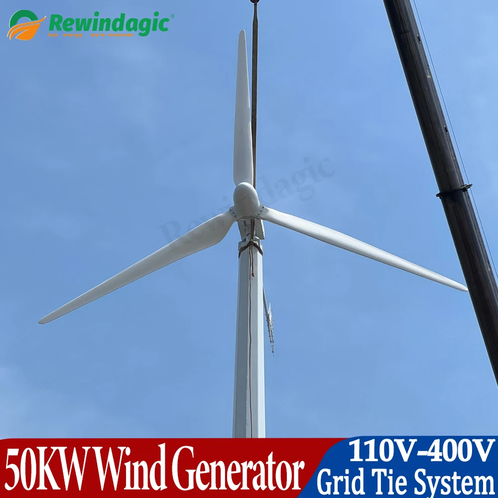 Free-Energy-Efficiency-50KW-Horizontal-Wind-Turbine-Generator-Home-Use ...
