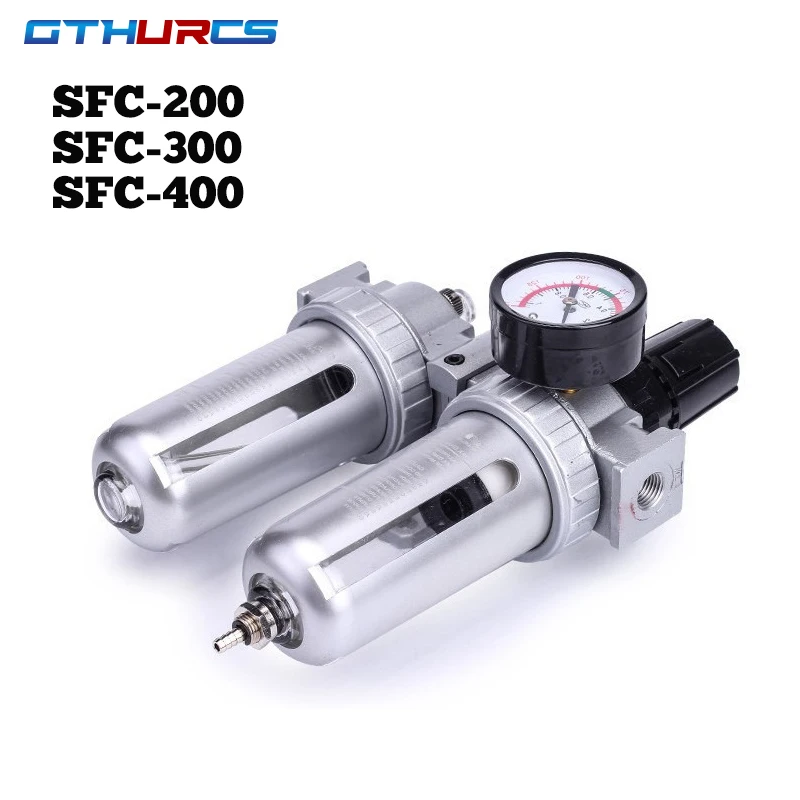 Air Compressor SFC 200 /300/400 Air Treatment Filter Regulator Oil Water Seperators Trap Filter ...