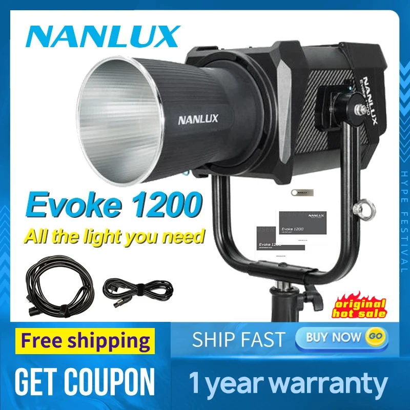 Nanguang Nanlux Evoke 1200 1200w Light LED Lamp Photography Waterproof ...