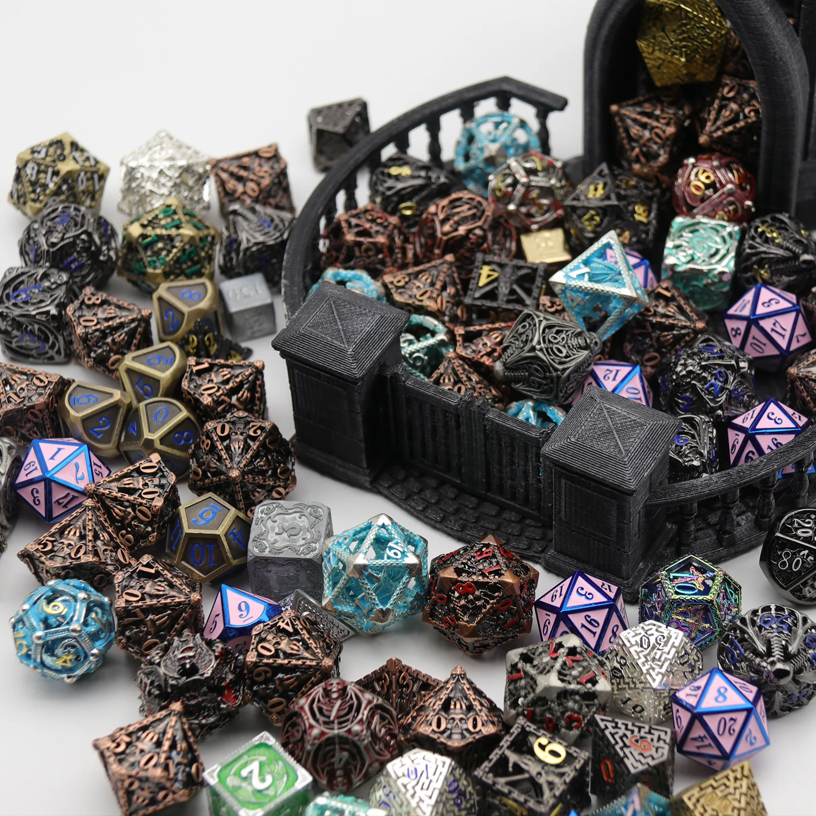 1PC-Random-Color-Bulk-Metal-Dice-DND-D4-D6-D8-D10-D-D12-D20-Polyhedral ...