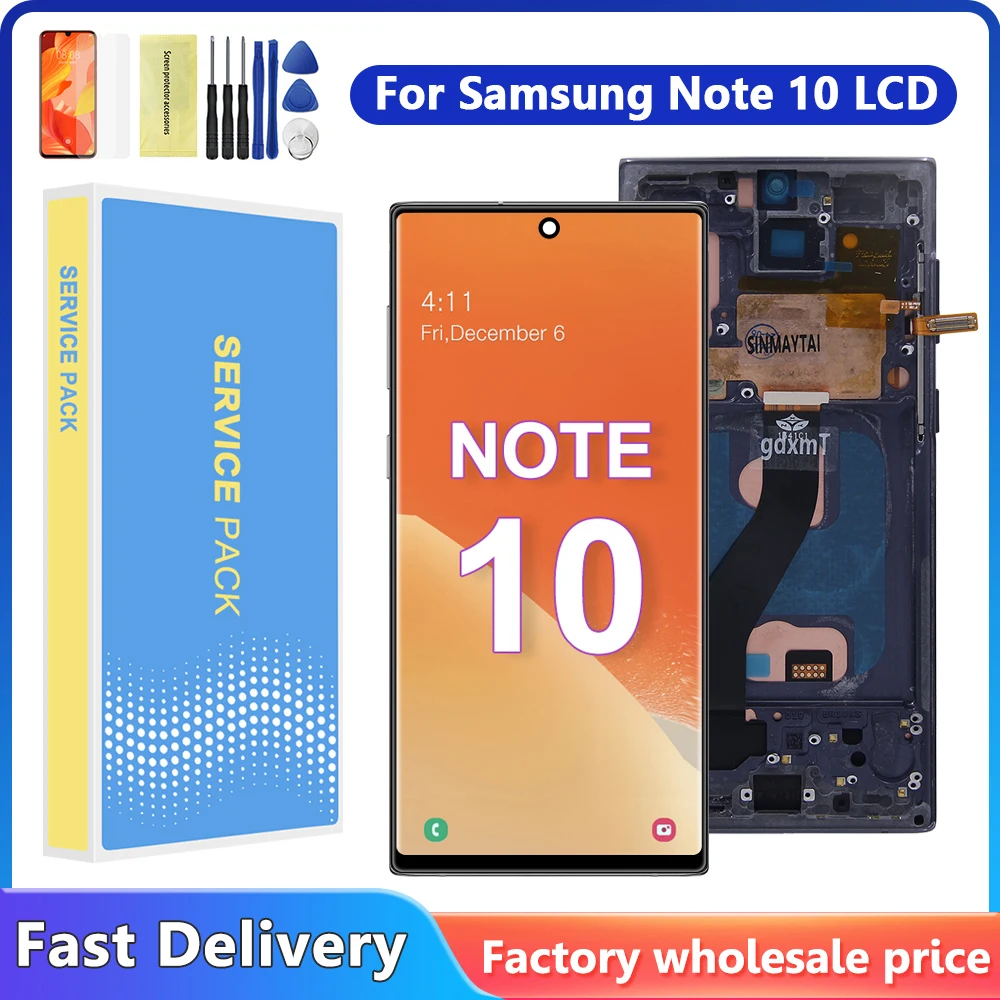 Tested-Note-10-Display-Screen-for-Samsung-Note-10-N970-SM-N970F-SM ...