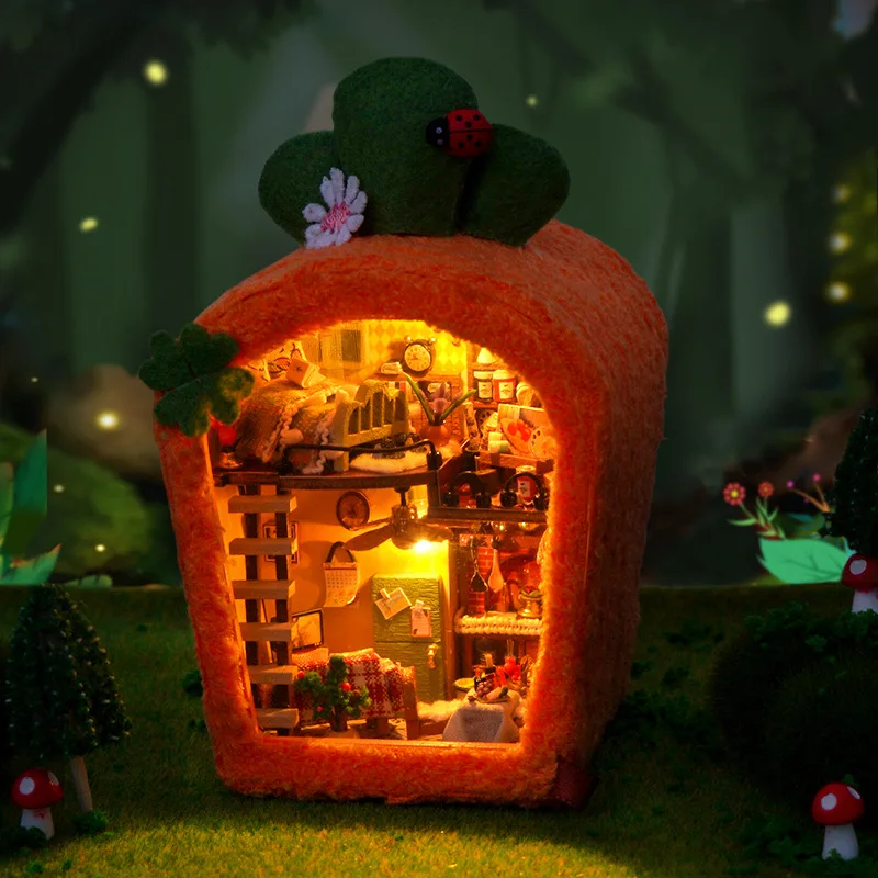 Diy-Small-Doll-House-Wooden-Casa-Roombox-Dollhouse-With-Furniture-Light ...